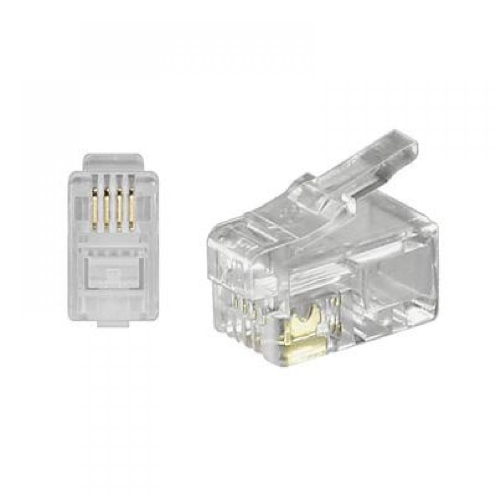 ΦΙΣ ΤΗΛΕΦΩΝΙΚΗΣ ΓΡΑΜΜΗΣ RJ10 4P4C CONNECTOR 4 PINS 10 ΤΕΜ
